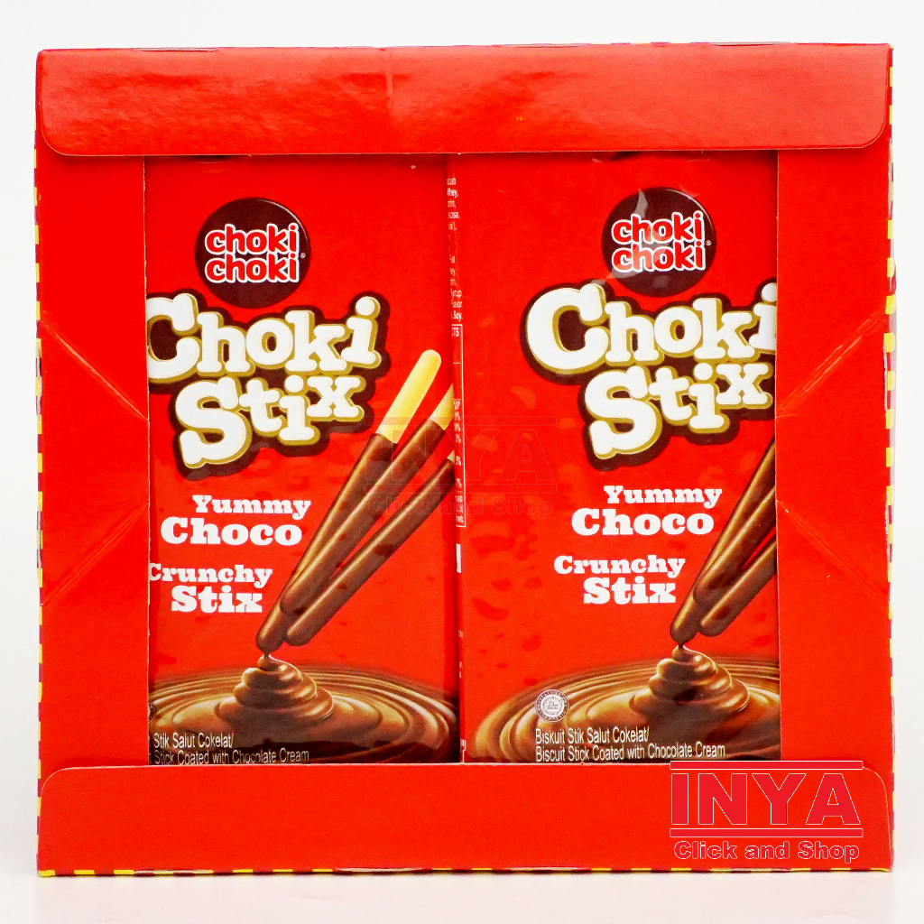 Jual Choki Choki Stix Biskuit Stik Balut Cokelat 12x24gr Box - Biscuit ...