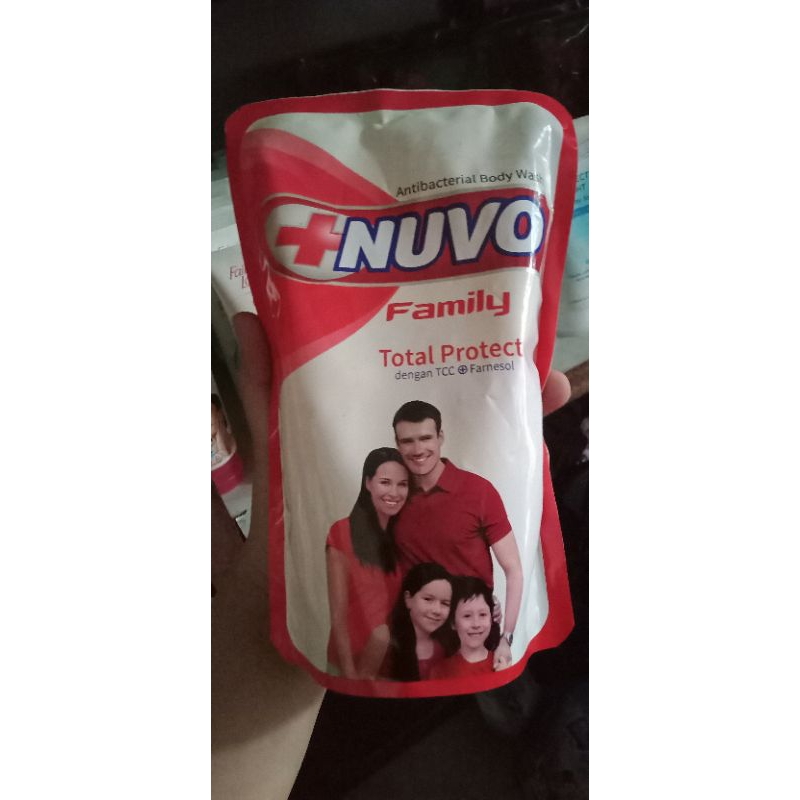Jual Nuvo Family Antibacterial Body Wash Total Protect 400 ml | Shopee Indonesia