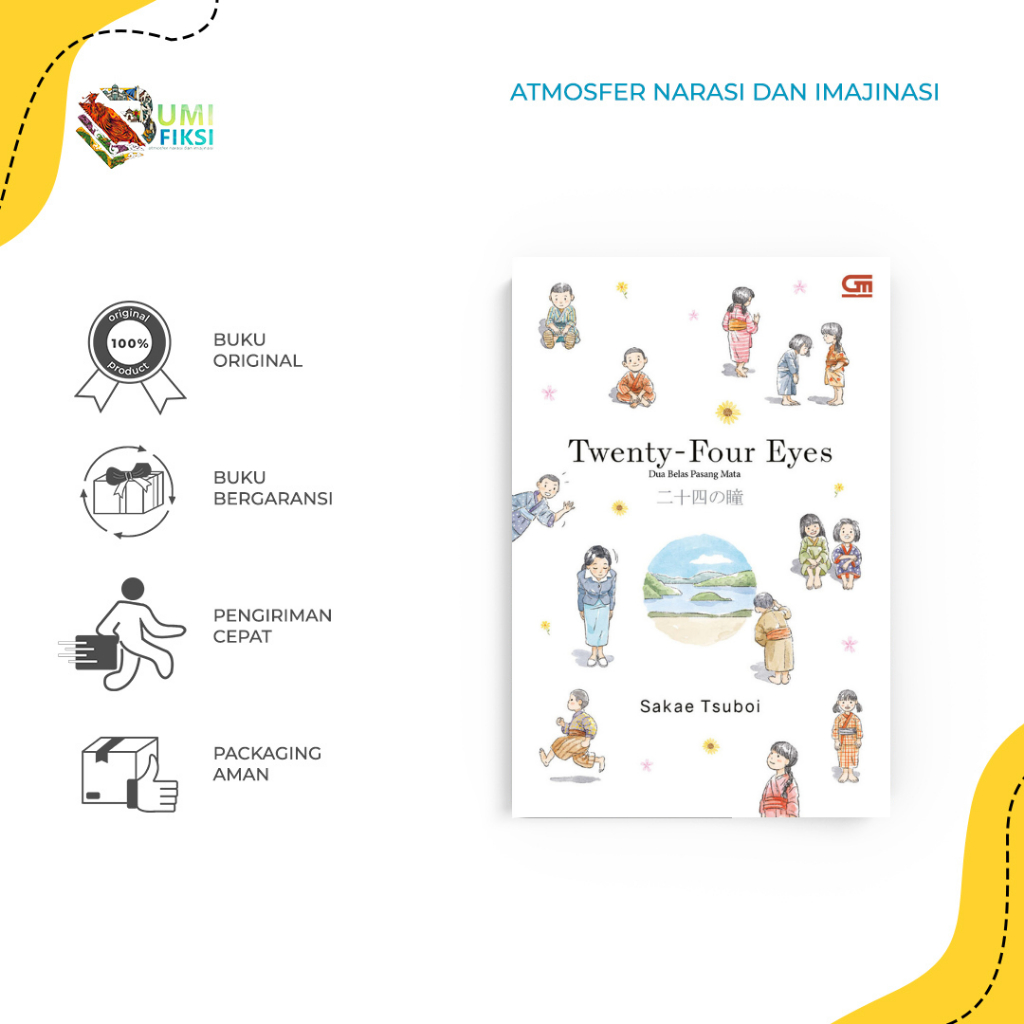 Jual Buku Novel Dua Belas Pasang Mata (Twenty Four Eyes) - Sakae Tsuboi ...