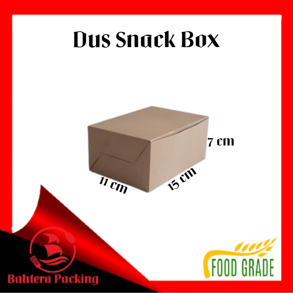 Jual Dus Snack Box Laminasi 15x11x7 Dus Kue Basah Jajanan Pasar Dus ...