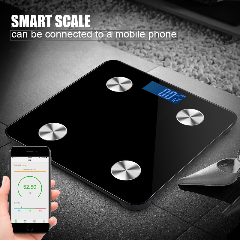 Jual Timbangan Badan Digital Timbangan Berat Badan With Bluetooth App ...