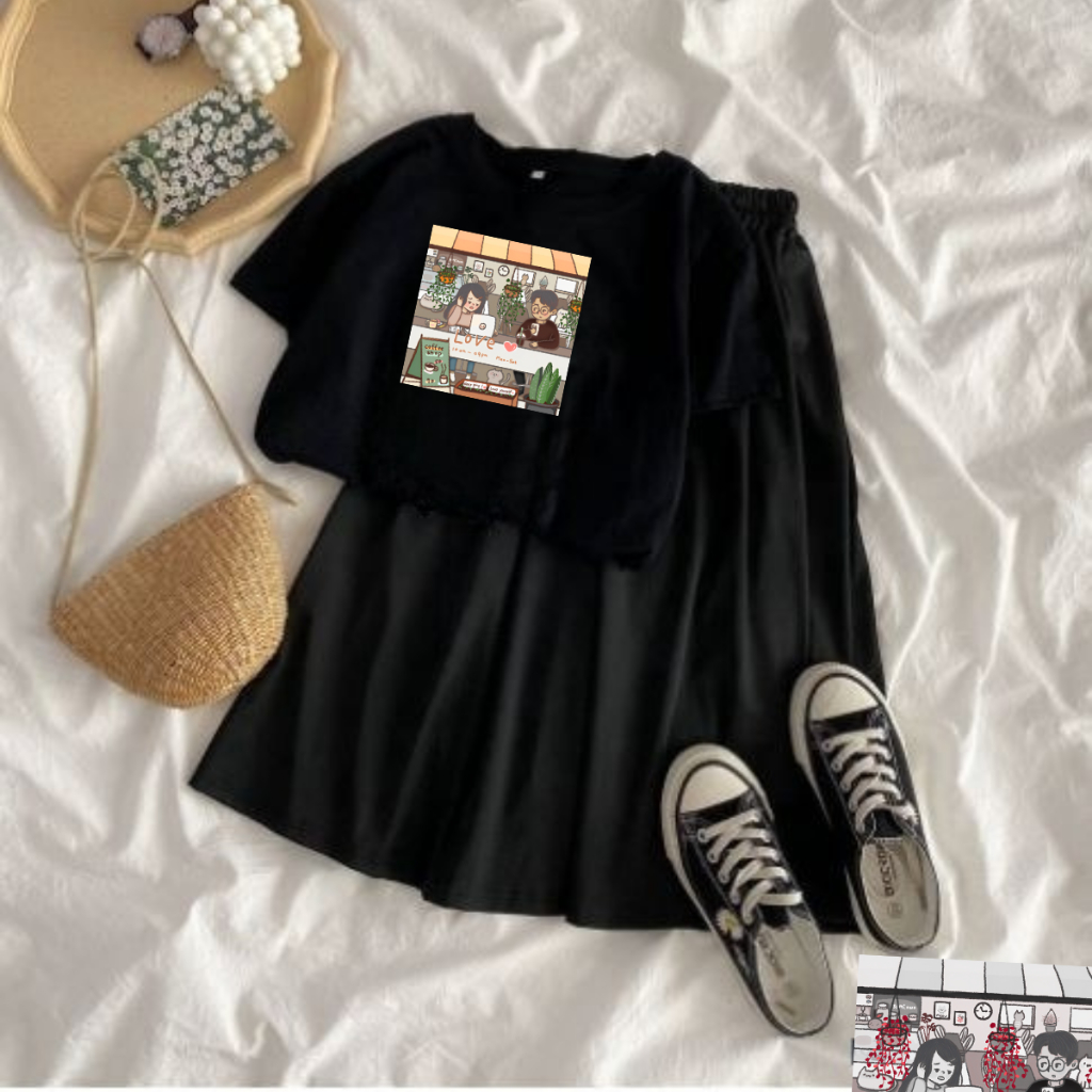 Jual Choice Ali - 1 Set Baju Remaja Perempuan Bisa Dipakai Dewasa Size ...