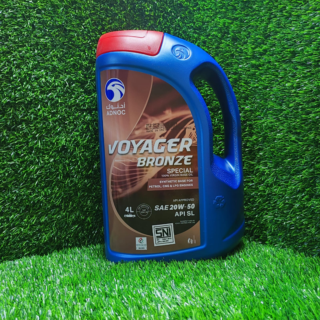 Jual Adnoc Voyager Bronze Special 20W50 API SL 4 Liter | Shopee Indonesia