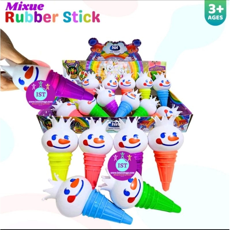 Jual MAINAN ANAK RUBBER STIK MIXUE ADA LAMPU DAN SUARA CIT CIT | Shopee ...
