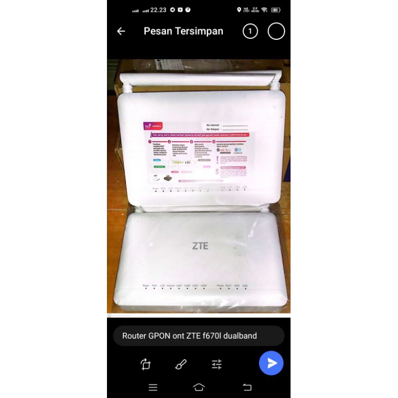 Jual Router GPON ont ZTE f670l dualband | Shopee Indonesia