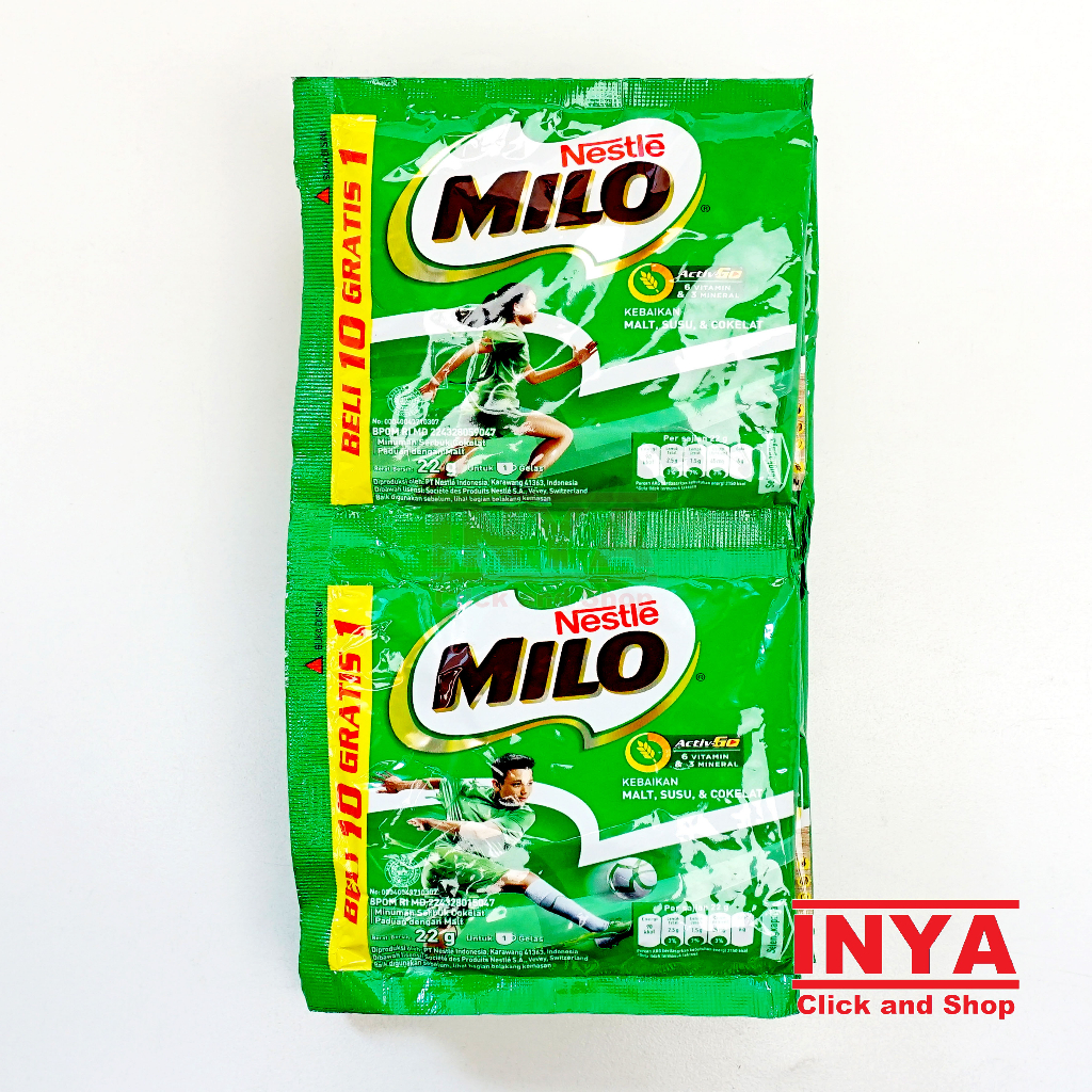 Jual Nestle Milo ActivGo Cokelat 10x22gr Renceng - Minuman Serbuk Malt ...