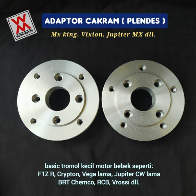 Jual Adaptor Plendes Cakram Tromol kecil Velg BRT Chemco FiZ R Jupiter ...
