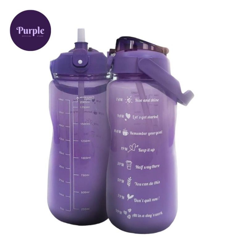 Jual BOTOL MINUM JUMBO 2 LITER UNGU | Shopee Indonesia