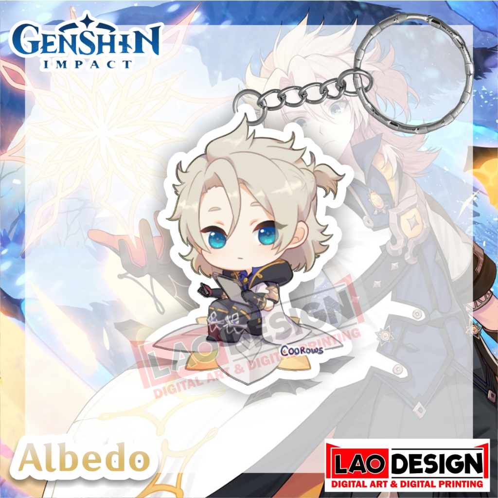 Jual Gantungan Kunci ALBEDO Genshin Impact - Gantungan Kunci Genshin ...