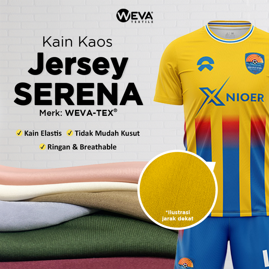 Jual Bahan Kain Jersey Dryfit Serena - Kain Drifit Weva Textile ...