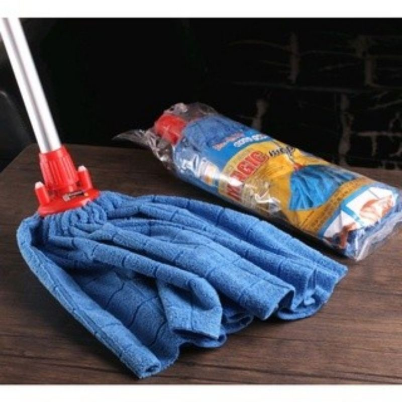 Jual REFILL Pel Lantai Kain Microfiber Nagata 5830 MF Alat Pelan Biru ...