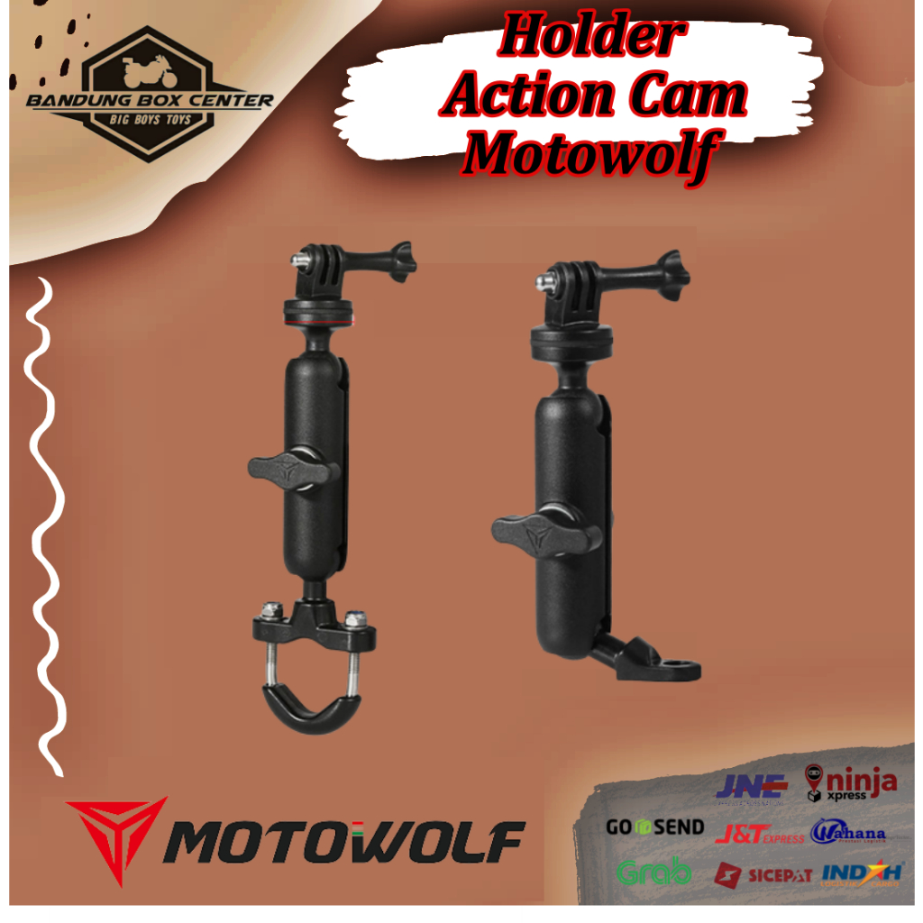 Jual Bracket Gopro Breket Go Pro Holder Kamera Action Cam MOTOWOLF ...
