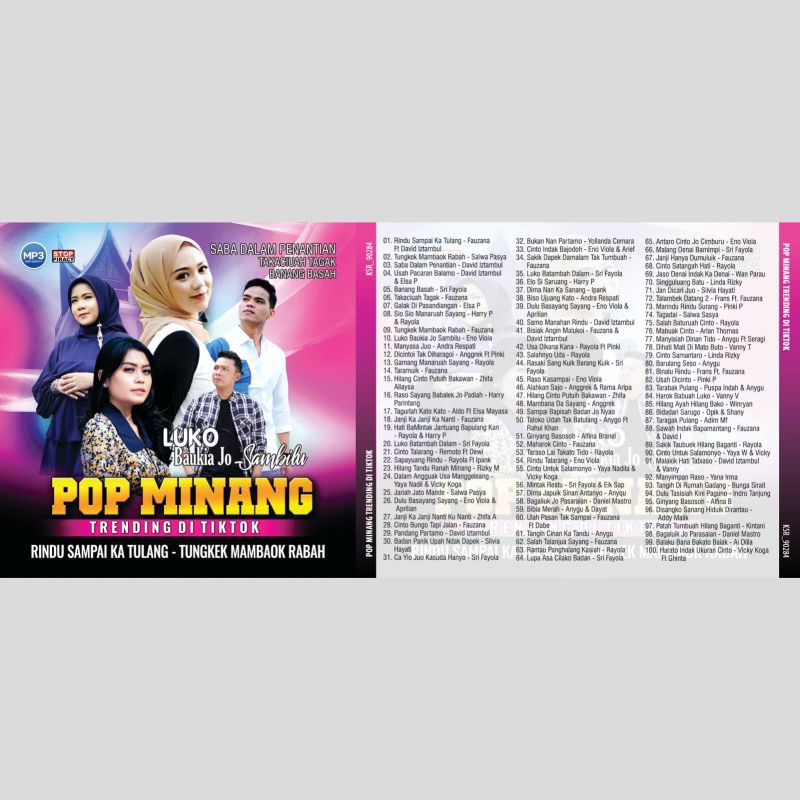 Jual Kaset Mp3 Audio Lagu Pop Minang Terbaru Trending 2023 | Shopee Indonesia