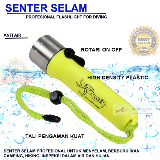 Jual SENTER SELAM / SENTER DIVING ANTI AIR PROFESIONAL | Shopee Indonesia