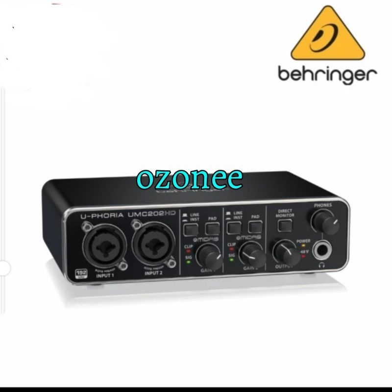 Jual Behringer UMC202HD UMC 202 HD With Midas Preamp Original | Shopee ...