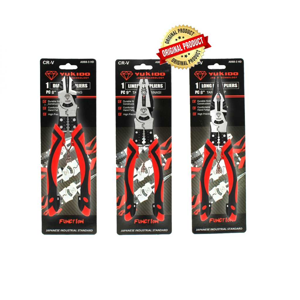 Jual YUKIDO Tang Multifungsi 9inch 8inch Tang Potong Tang Kombinasi ...