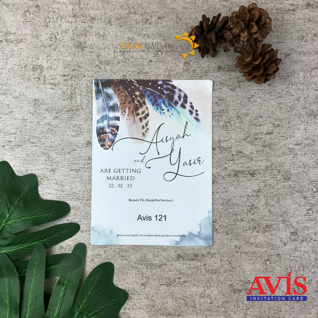 Jual Blangko Undangan Pernikahan Avis 127 Murah | Undangan Pernikahan ...
