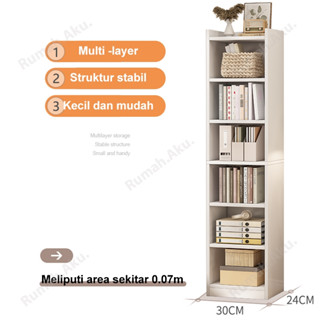 Jual Rak Buku Kayu 6 Susun Rak Buku Susun Minimalis Lemari Display ...