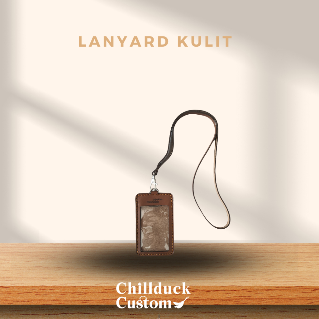Jual Lanyard Kulit / Lanyard Custom UV Print / ID Card Custom / Premium ...