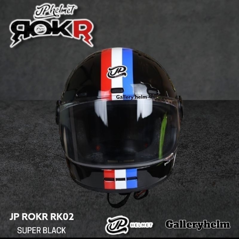 Jual JP Rokr Solid | Helm Cakil Full Face | Shopee Indonesia