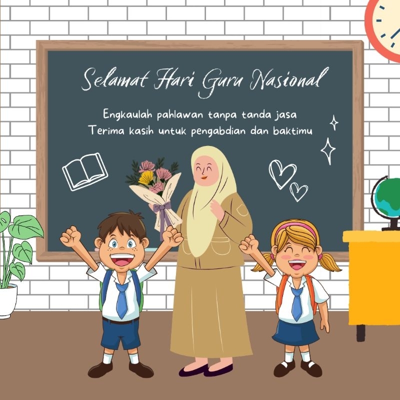 Jual Kartu Ucapan Hari Guru, Greting card Teacher's day | Shopee Indonesia
