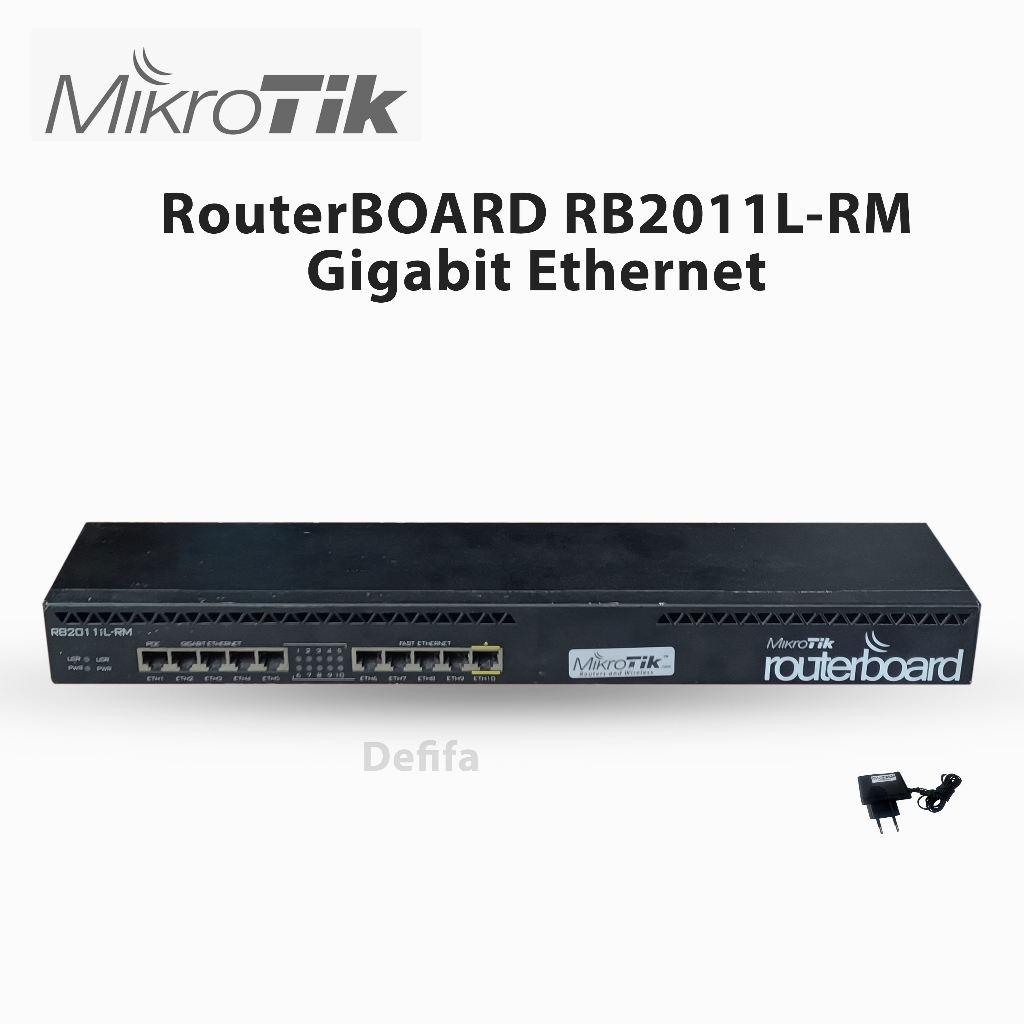 Jual Router Mikrotik Routerboard RB2011L-RM Gigabit Ethernet Hotspot ...