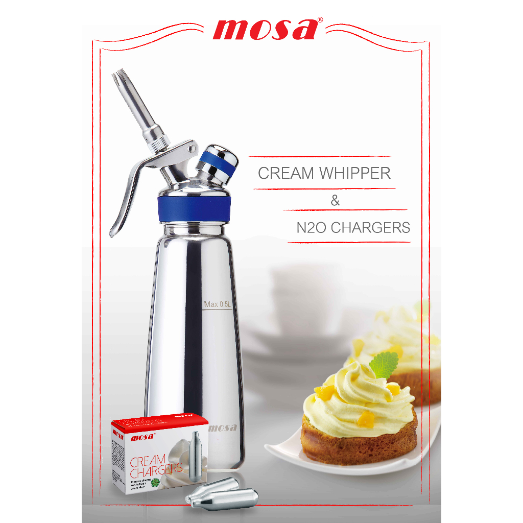 Jual MOSA CREAM WHIPPER 0,5L STAINLESS STEEL | Shopee Indonesia
