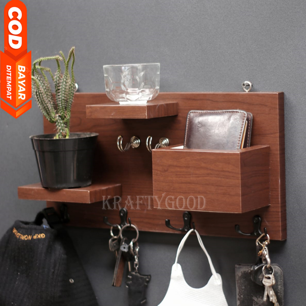 Jual Rak Dinding Tempel Tempat Gantungan Serbaguna Minimalis Simple ...