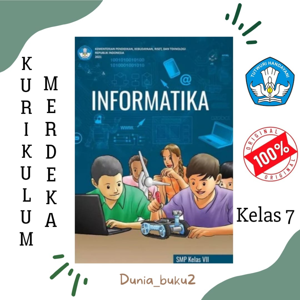 Jual BUKU SISWA INFORMATIKA KURIKULUM PENGGERAK-MERDEKA KELAS 7 SMP/MTS | Shopee Indonesia