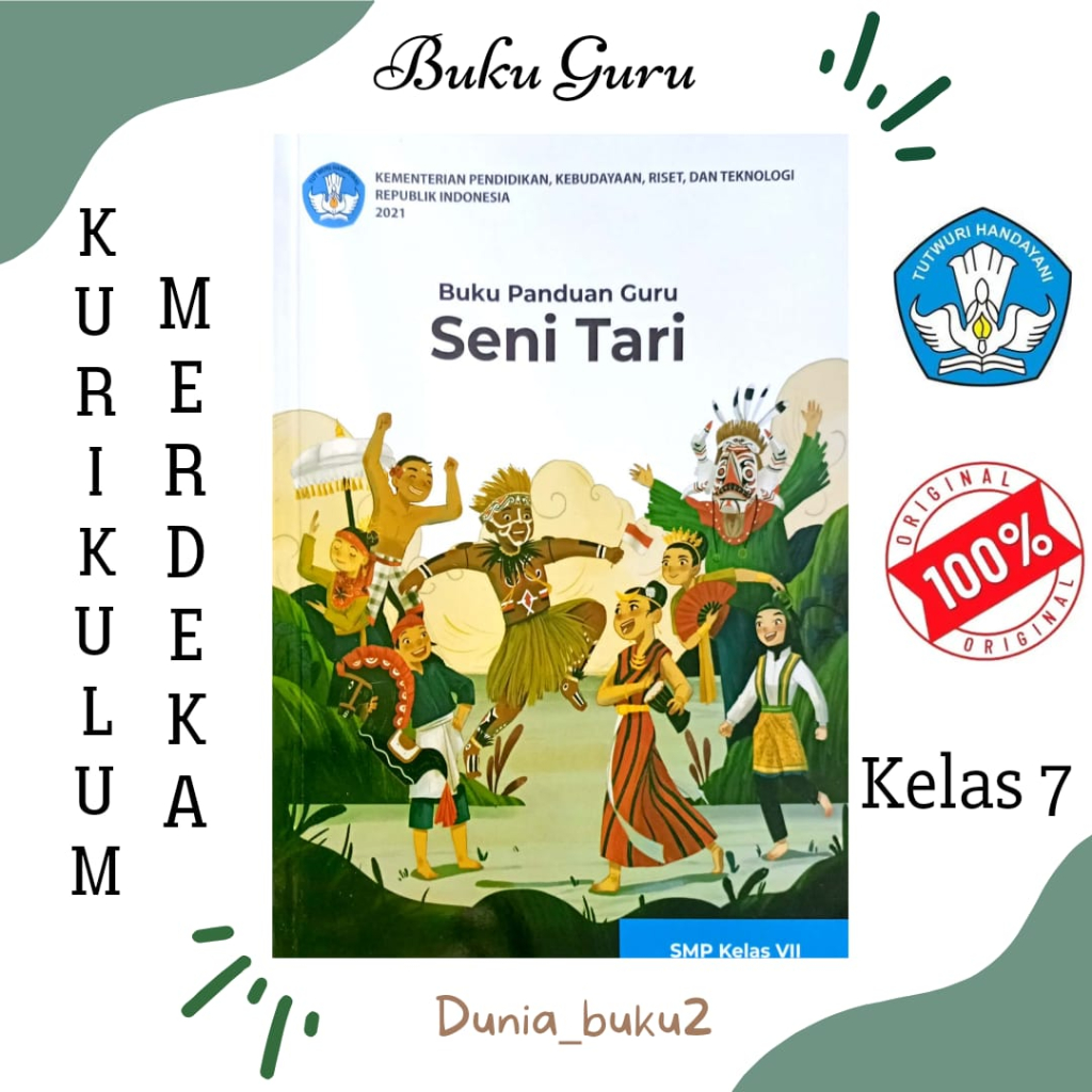 Jual BUKU GURU SENI TARI KURIKULUM PENGGERAK-MERDEKA KELAS 7 SMP/MTS | Shopee Indonesia