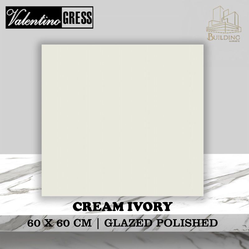 Jual Granite Lantai 60x60 CREAM IVORY/GLOSSY/VALENTINO GRESS | Shopee ...