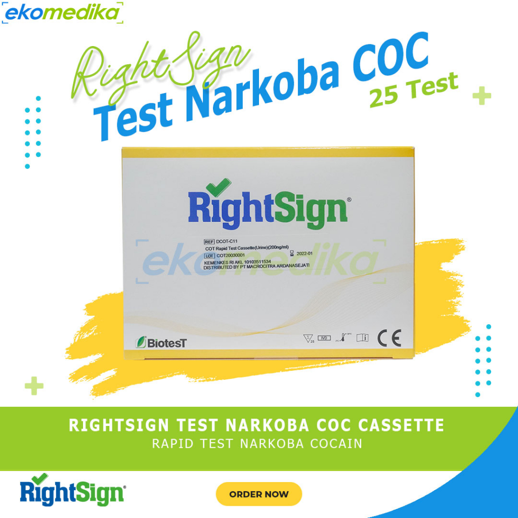 Jual RIGHTSIGN Tes Narkoba. Device AMP MET COC MOP THC BZO Cotinine K2 ...