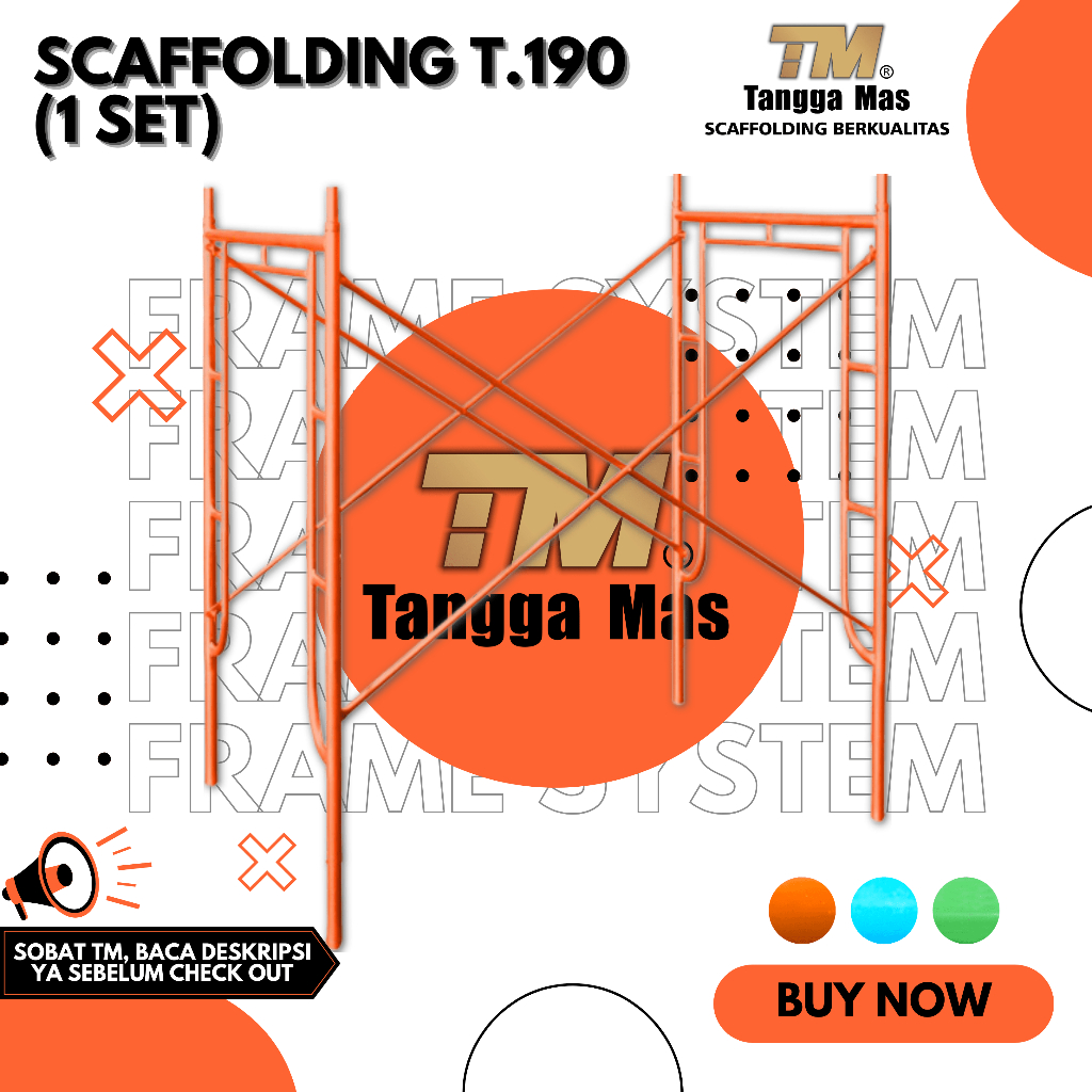 Jual SCAFFOLDING T.190 (1 SET) PERANCAH STEGER ANDANG TERMURAH ...