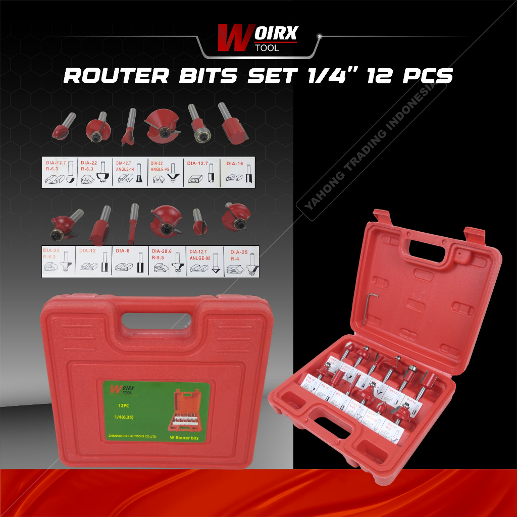 Jual Mata Router Set Mata Profil Mata Trimmer Set Router Bit Set 12pc ... Jual Mata Router Set Mata Profil Mata Trimmer Set Router Bit Set 12pc ...