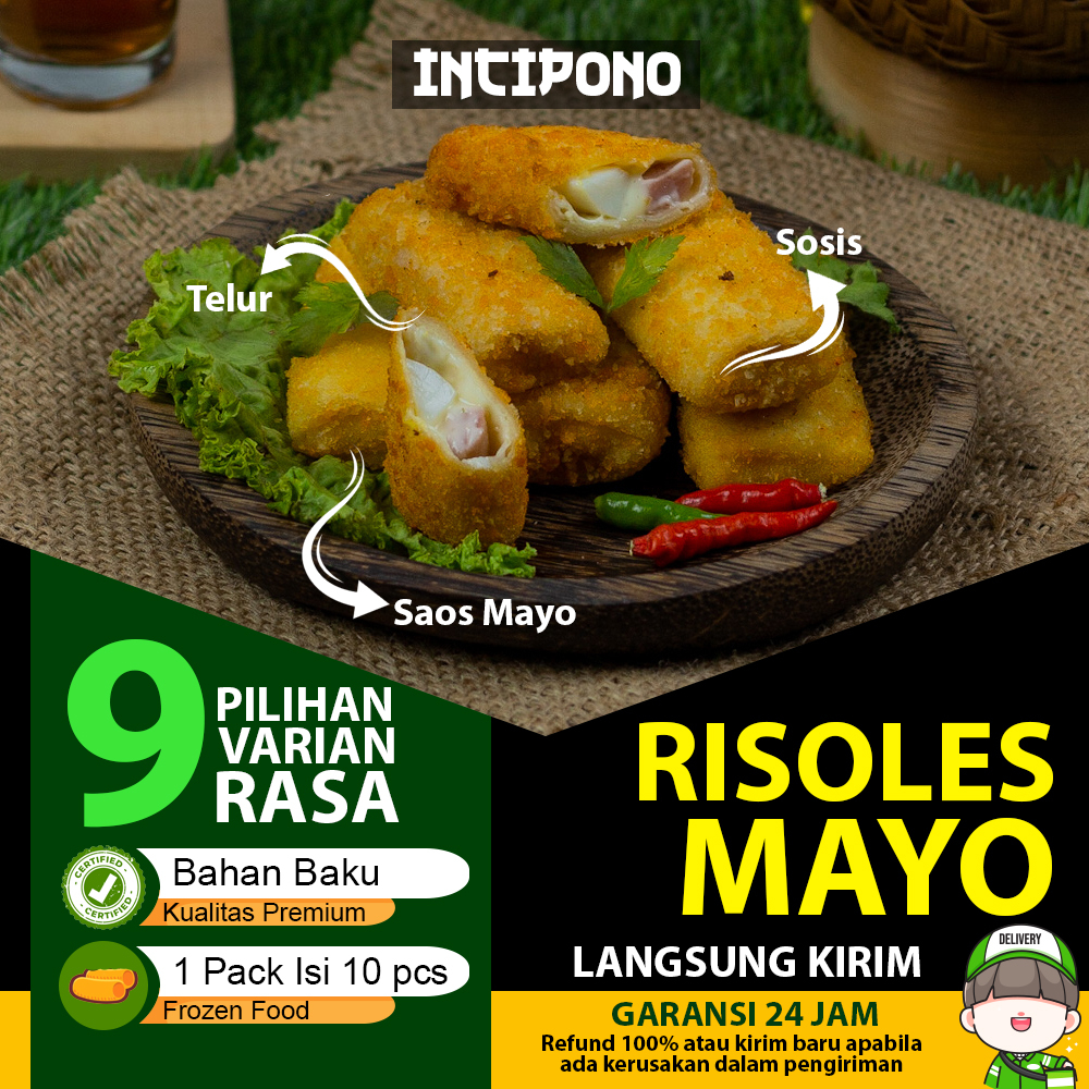 Jual Incipono Risol Mayo Frozen 1 Pack Isi 10 Pcs Risoles Sosis Telur ...