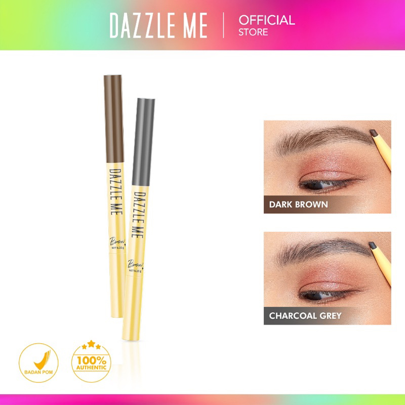 Jual Dazzle Me 2 in 1 Eyebrow Likey Pensil Alis | Shopee Indonesia