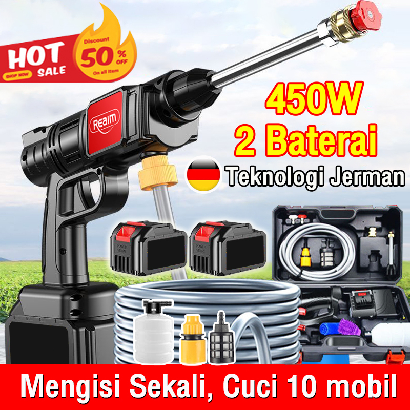 Jual Reaim Jet Cleaner Tekanan Tinggi Alat Cuci Motor Mobil AC Steam ...