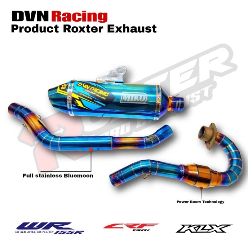 Jual knalpot Original DVN Racing untuk motor CRF ,KLX , D-TRACKER Suara ...