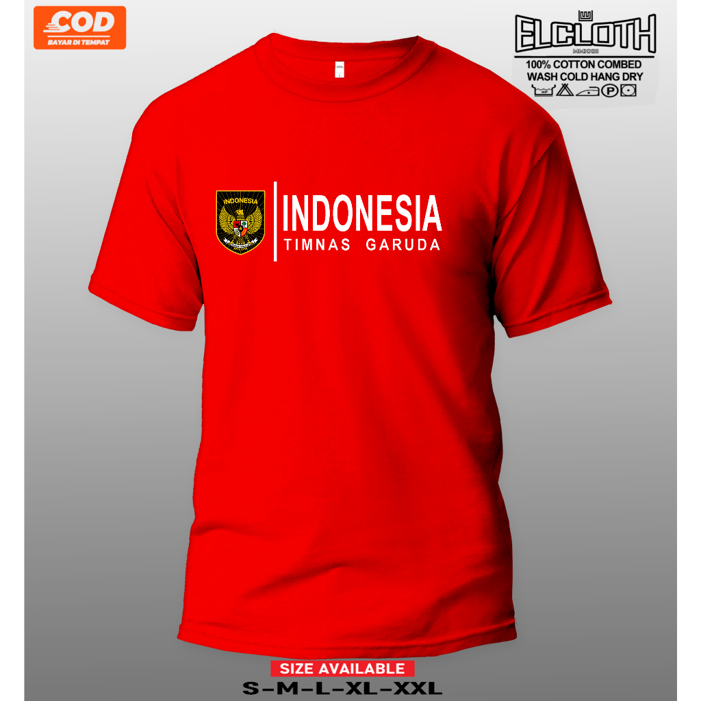 Jual KAOS TIMNAS INDONESIA T-SHIRT FOOTBALL TIMNAS GARUDA | Shopee ...
