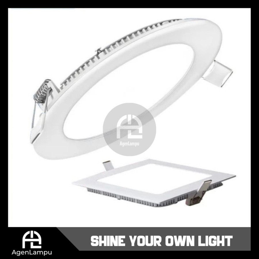 Jual lampu downlight led panel 3w 6w 12w 18w tipis inbow plafon ...
