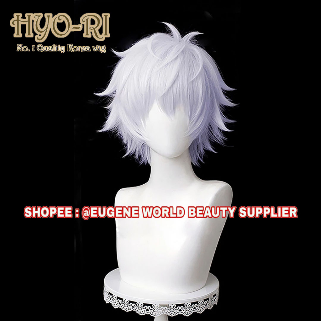 Jual READY STOCK - RAMBUT PALSU FULL WIG GOJO SATORU JUJUTSU KAISEN WIG ...