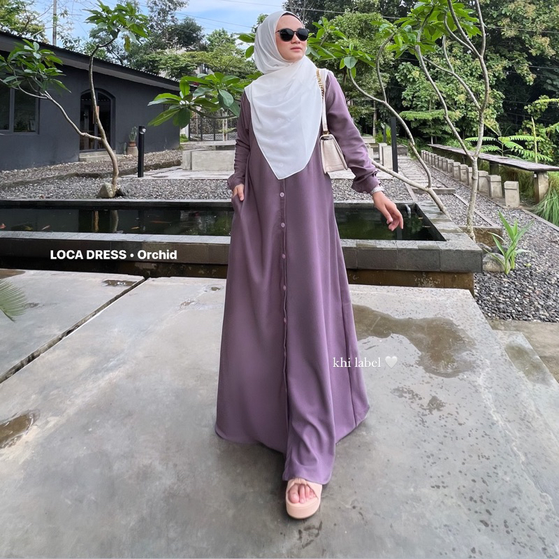 Jual LOCA DRESS GAMIS FULL KANCING | Premium Dress | Gamis Premium BIG ...
