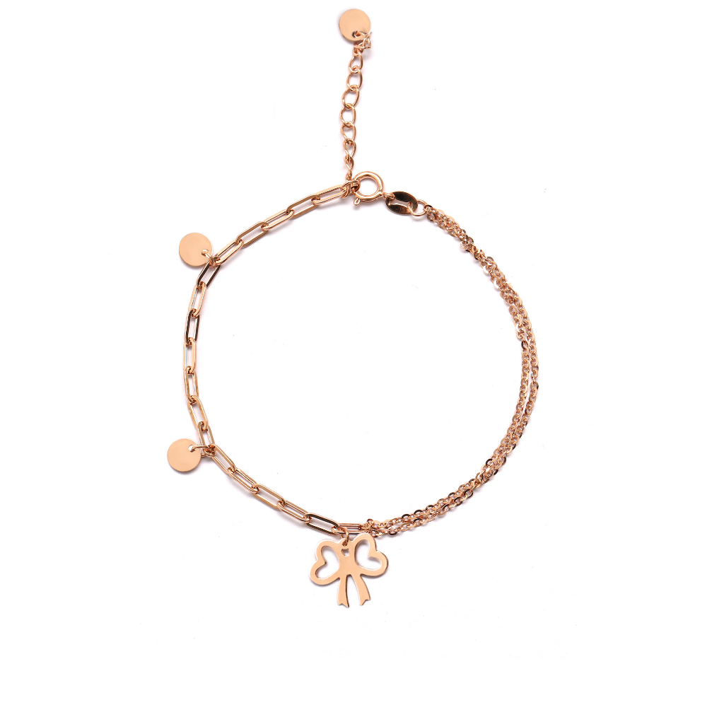 Jual Lino and sons - Gelang Emas 18k (Ribbon Link and Paper Gold ...