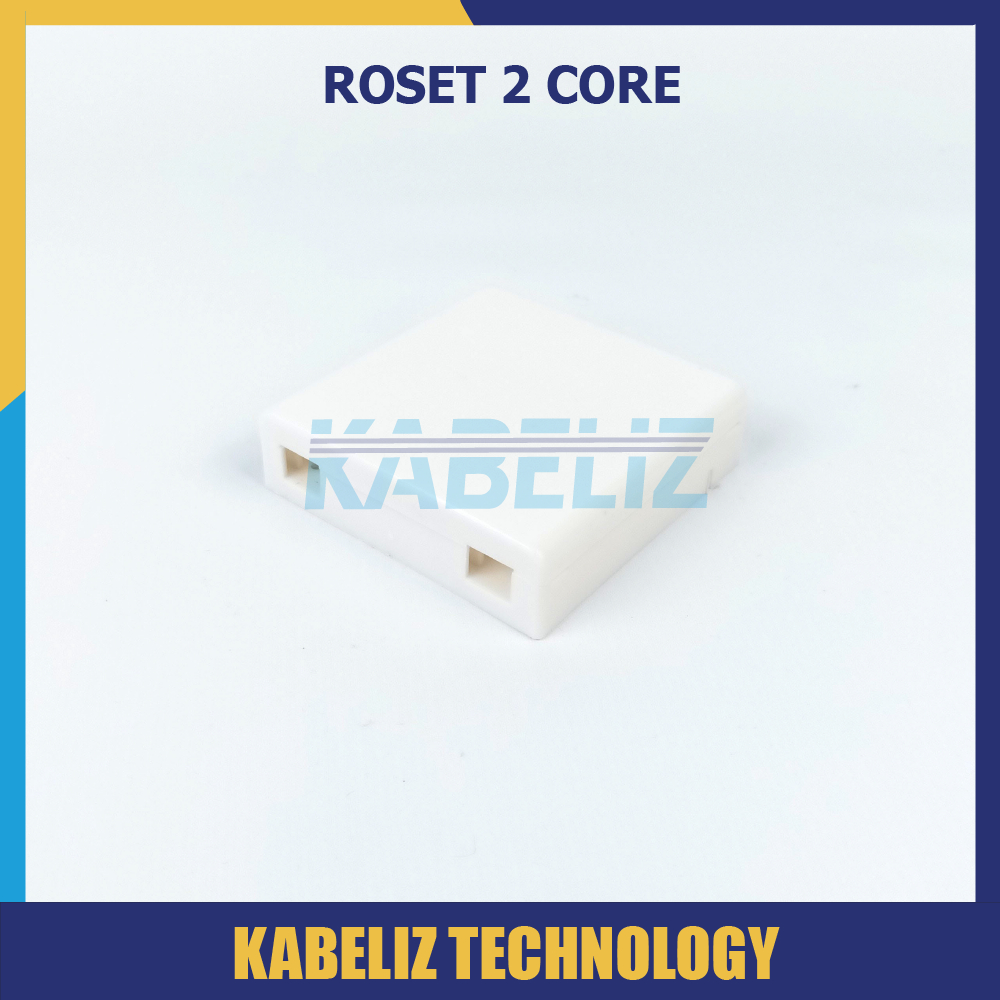 Jual roset 2 core kosongan polos no brand fiber optik optic ftth ...