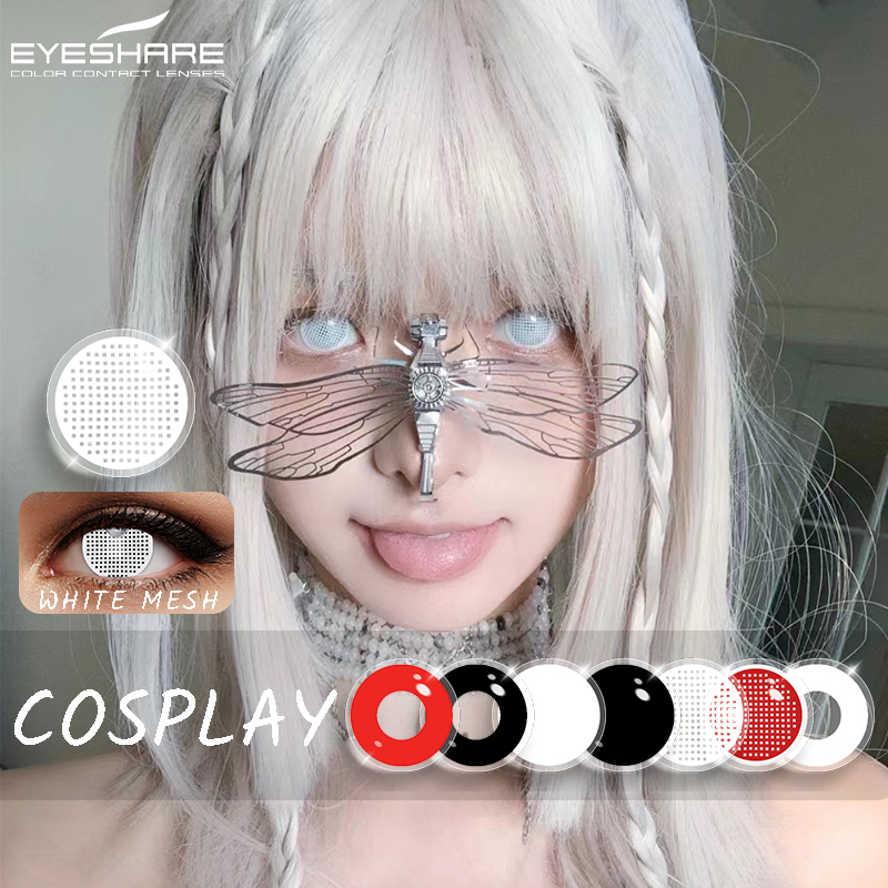 Jual (COD) EYESHARE Cosplay Lensa Kontak Softlens Berwarna Hallowen ...