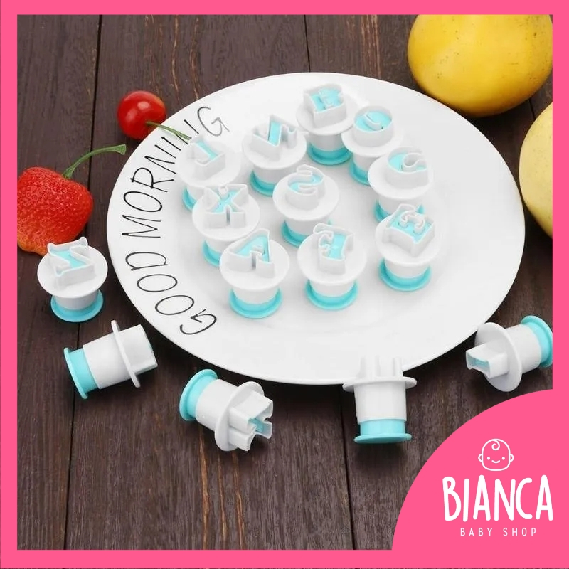 Jual BIANCA - Cetakan Fondant Cake Bentuk Angka dan Huruf / Stamp ...