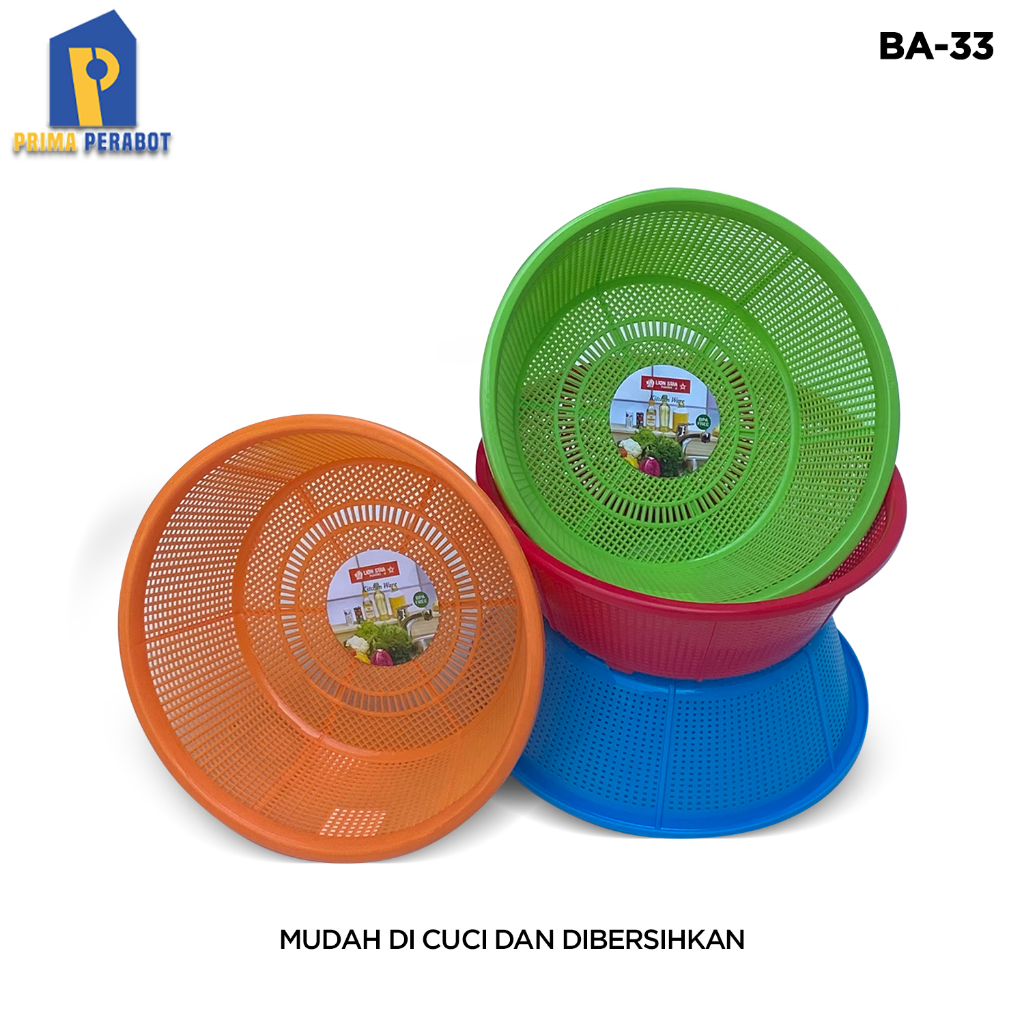 Jual Baskom Saringan Serbaguna Keranjang Tiris Ukuran 24 Cm Lion Star ...