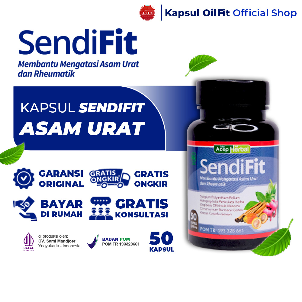Jual SendiFit Herbal Asli Original Obat Asam Urat Rheumatik Nyeri Sendi ...