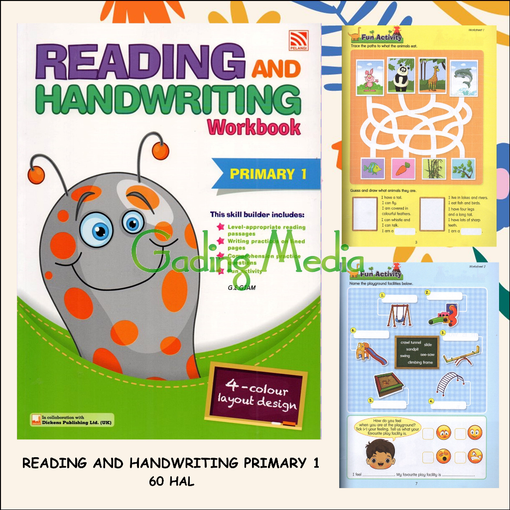 Jual Reading and Handwriting Workbook Primary 1 - 3 | Shopee Indonesia