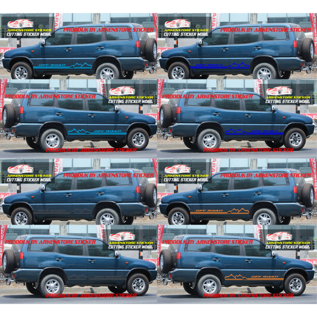Jual Cutting sticker stiker mobil nissan terrano stickr list samping ...